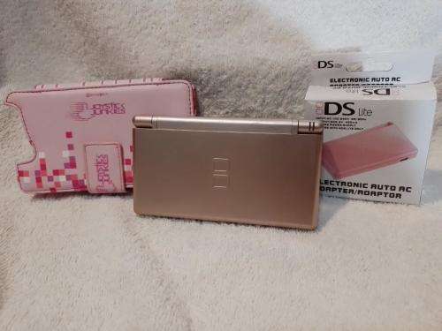 Nintendo - Nintendo DS Lite Rose Gold, c/w Stylus Carry Case, New ...