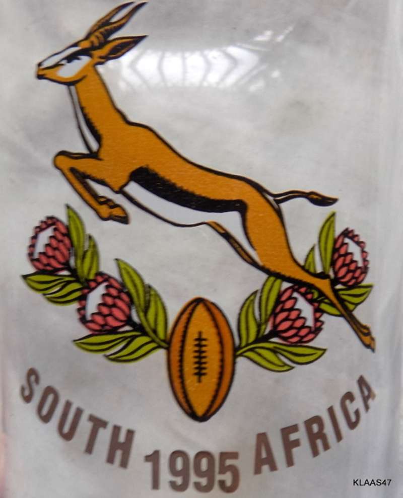 Sporting Memorabilia - Arcoroc South Africa 1995 Springbok Rugby Emblem ...