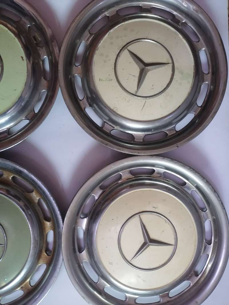 Hub Caps - ORIGINAL VINTAGE MERCEDES CHROME HUB CAP WHEEL COVERS ...