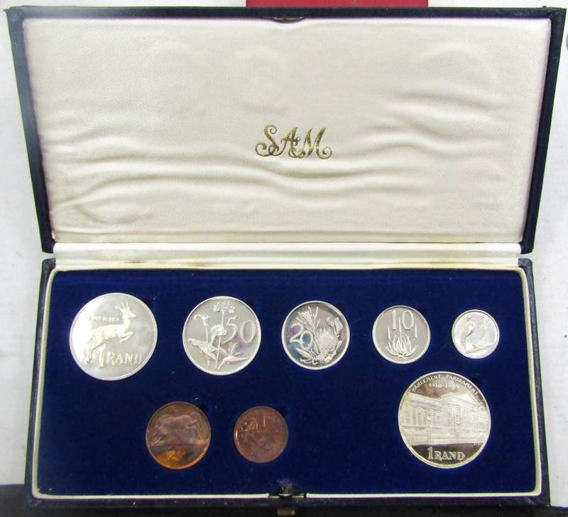 Proof Sets - 1985 Republic of South Africa Proof Set in original box of ...