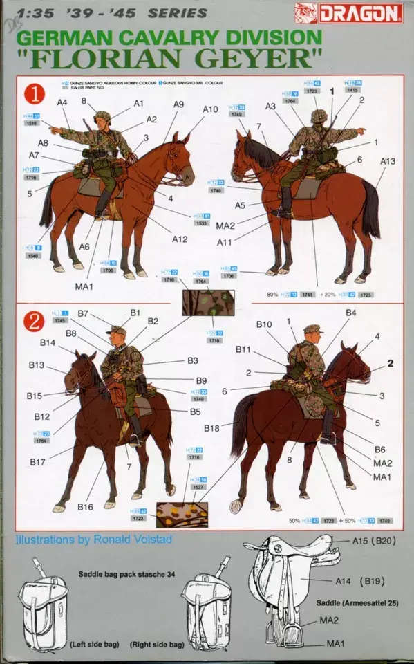 Figures & Animals - German Cavalry Division Florian Geyer for sale in ...