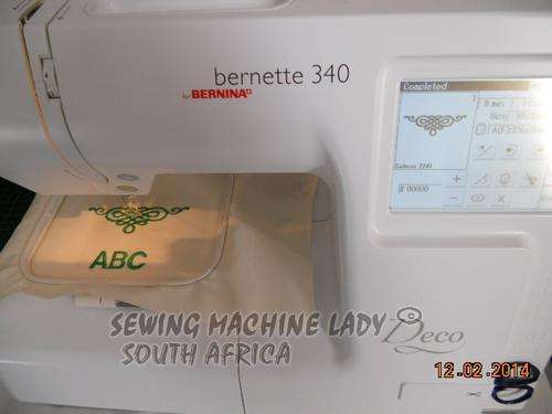 Embroidery Machines - BERNINA DECO 340 (USB) EMBROIDERY MACHINE - WORTH ...