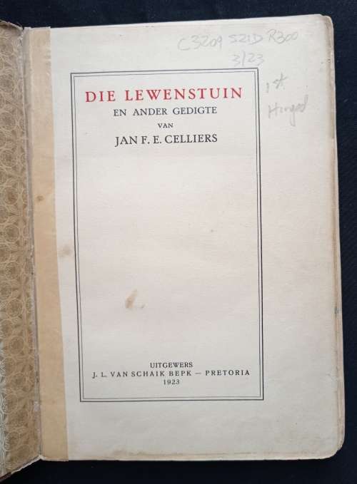 Afrikaans Fiction - Die Lewenstuin & Ander Gedigte van Jan F. E ...