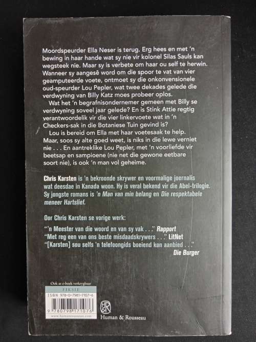 Afrikaans Fiction - Die Verdwyning van Billy Katz by Chris Karsten for ...