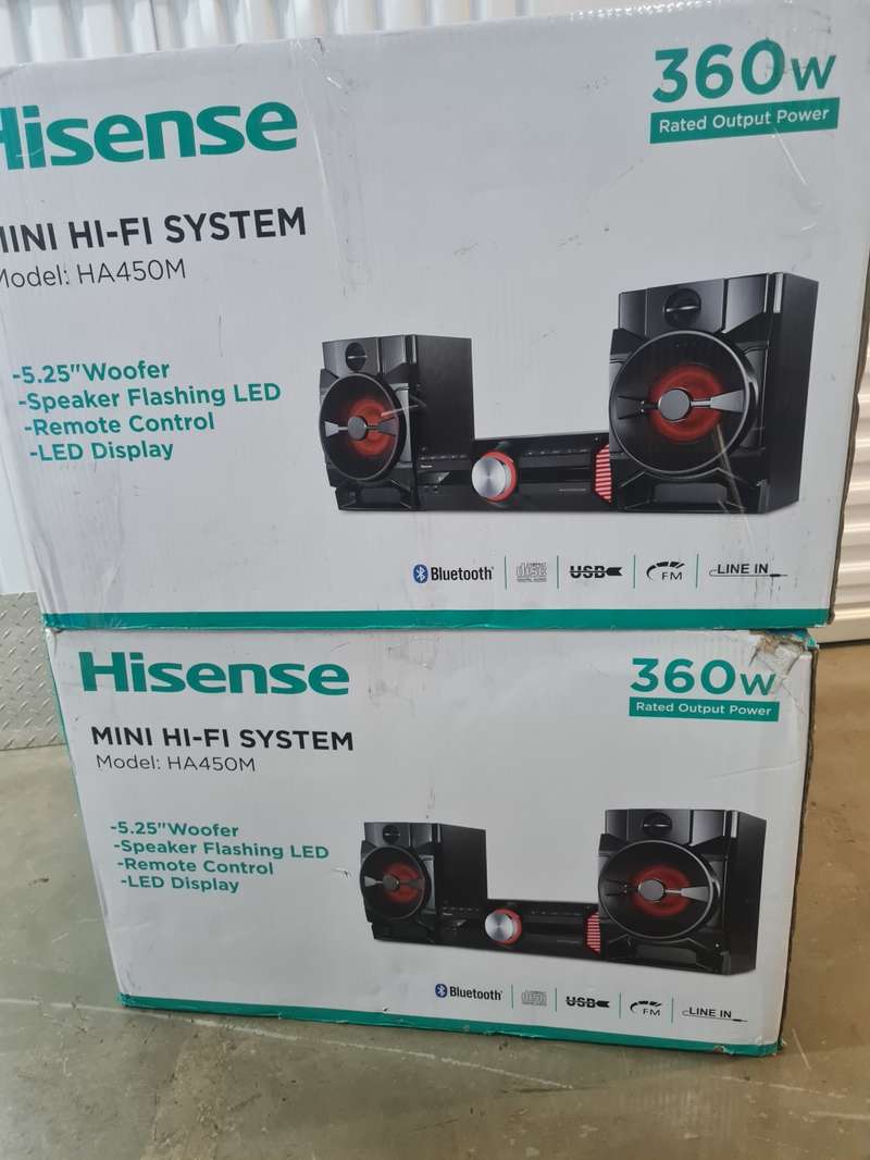 Hi-Fi Systems - HISENSE HA450M 360W BLUETOOTH HIFI SYSTEM was sold for ...
