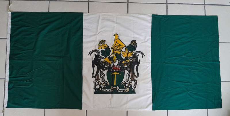 Other Militaria - Vintage Full-Sized Double-Sided Rhodesian Flag. 191 x ...