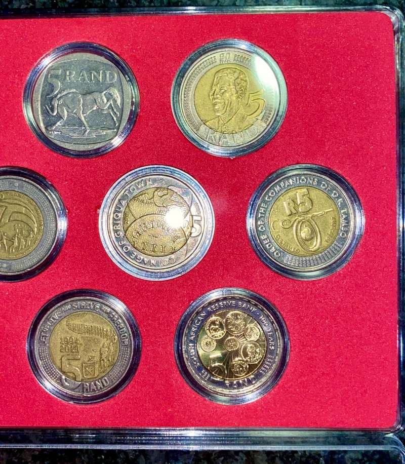 Five Rand - COMPLETE SET OF COMMEMORATIVE R5 COINS 1994 TO 2021 IN ...