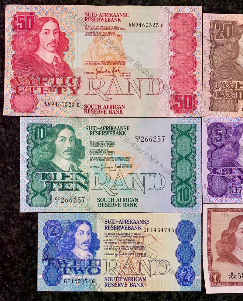 GPC de Kock - COMPLETE SET OF GPC DE KOCK & DECIMALS R50 TO R2 GOOD ...