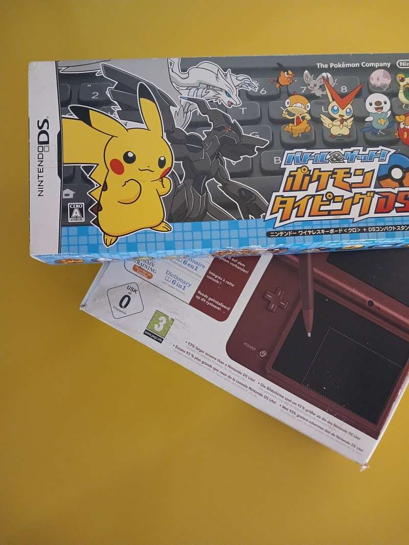 Nintendo - Game Boy DS XL with Pokemon Type and Wireless Keyboard ...
