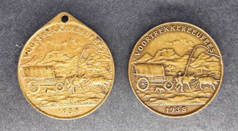 Commemorative - 1938 Set Of 2 | Voortrekker Eeufees | 1838 Die Groot ...