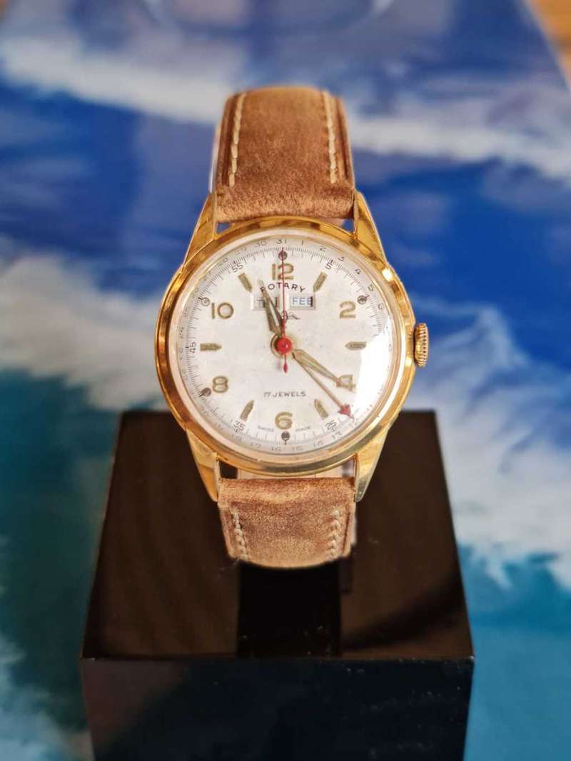 Rare & Collectable Watches - Rare Swiss Rotary Triple day date Pointer ...