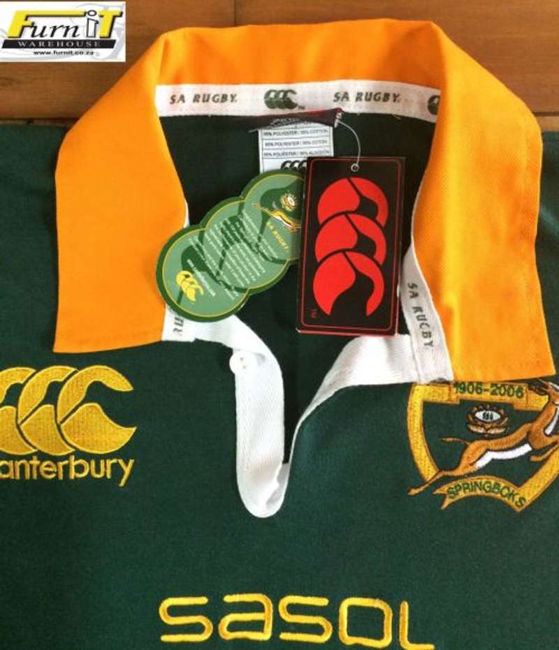 Bar Accessories - Springbok Emblem Anniversary Jersey- LIMITED EDITION ...