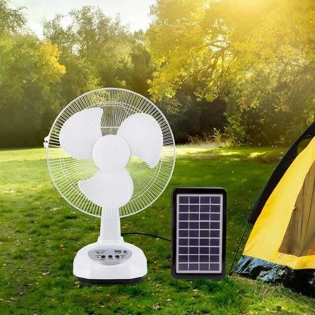 Fans - Oroku Power OP-051 Rechargeable Oscillating 2 Speed Solar ...