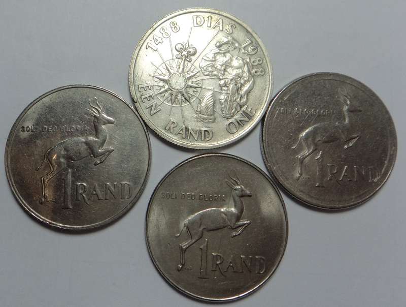 One Rand - Republic of SA: Silver R1 of 1988 (Bartholomeu Dias) for ...