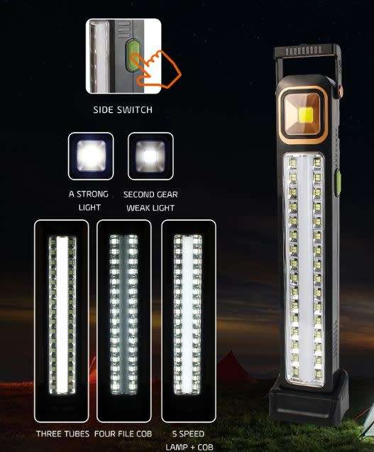 Lamps & Lanterns - Portable Rechargeable Solar Led+ Tube And Cob ...