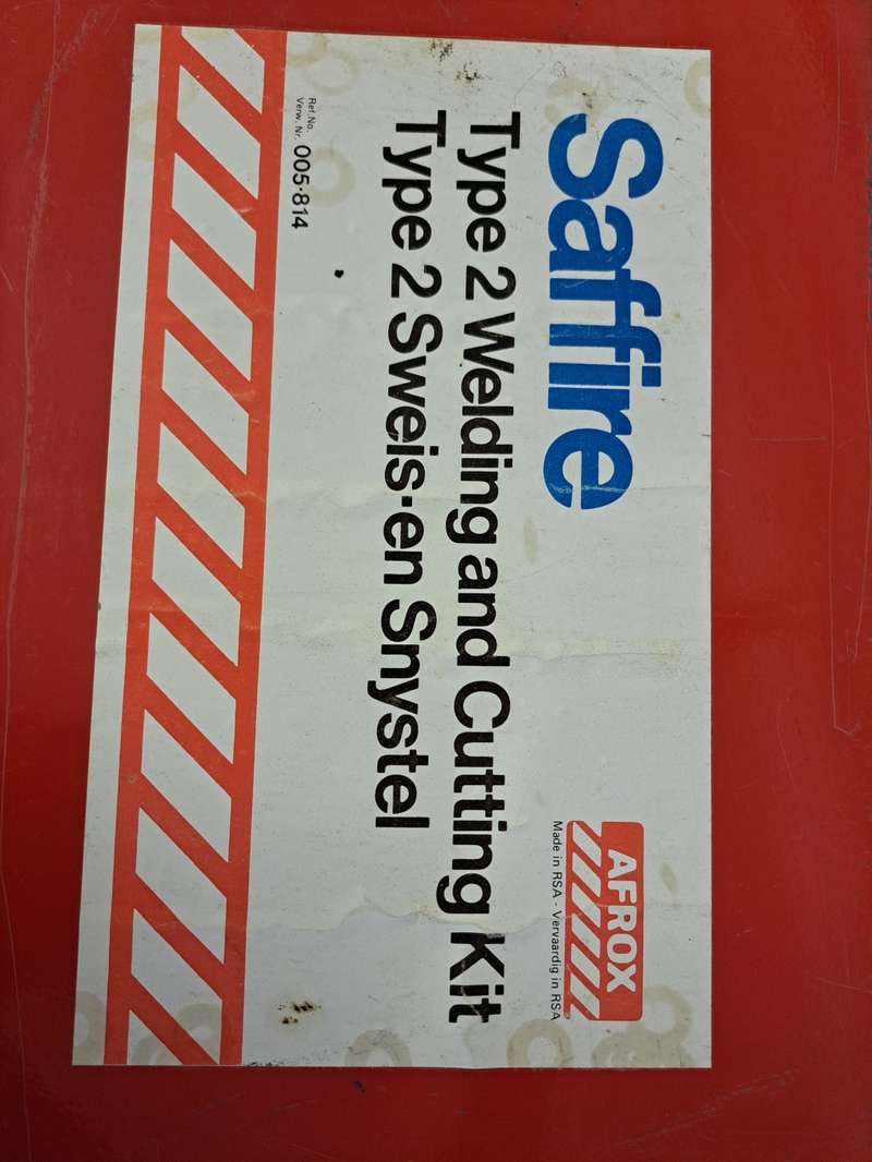Welding - Afrox portapack c/w saffire Type 2 welding & cutting kit was ...