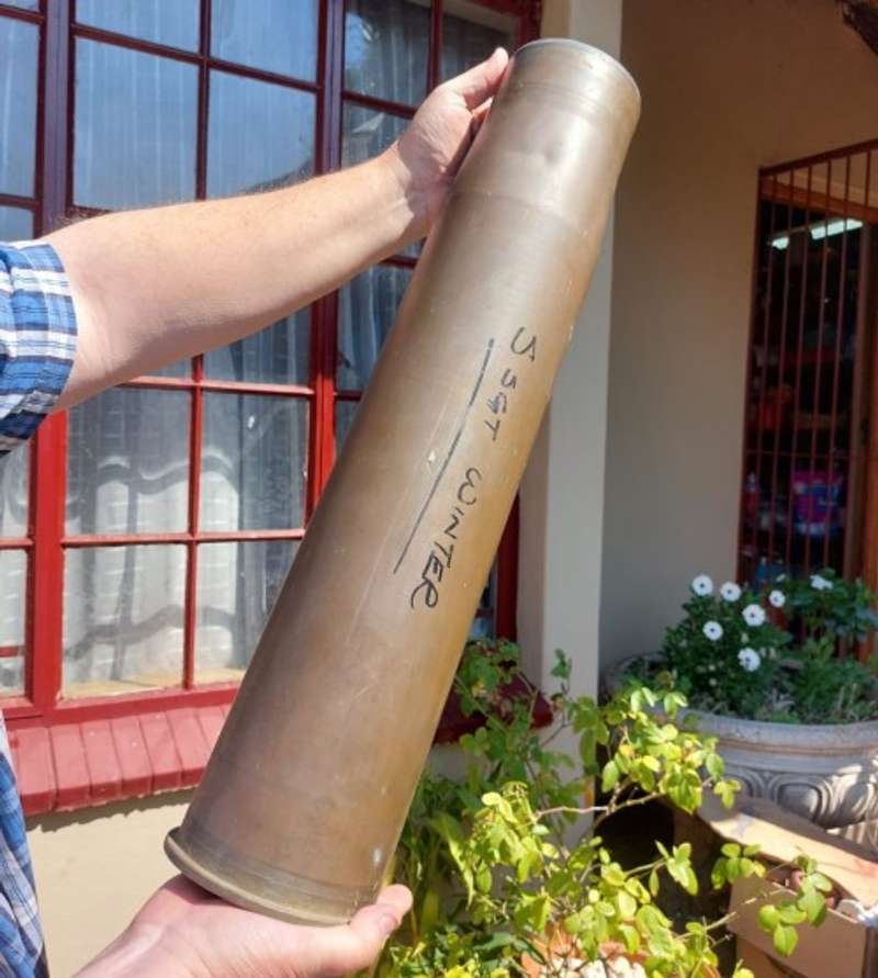 Other Militaria - GIGANTIC 61,5CM HIGH 105MM CALIBRE M68 TANK GUN SHELL ...