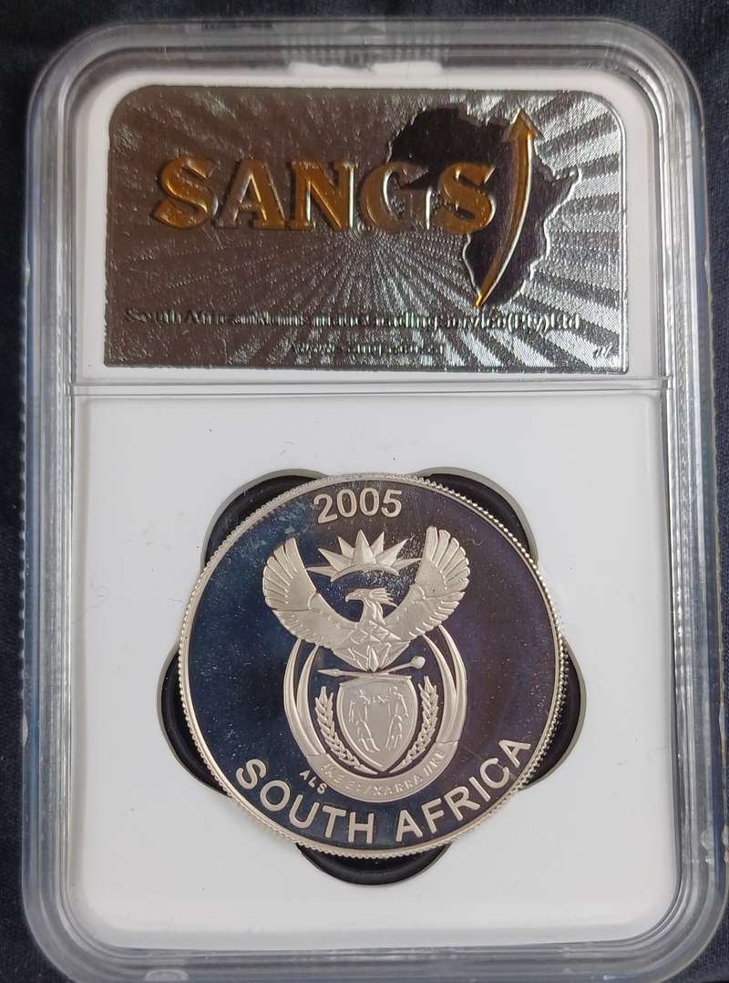 Ten Cent - 2005 SA 10c ½ Oz Silver *SANGS PF69 `Wild Dog` was sold for ...