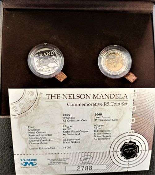 Collections & Sets - NELSON MANDELA COMMEMORATIVE R5 COIN SET was sold ...