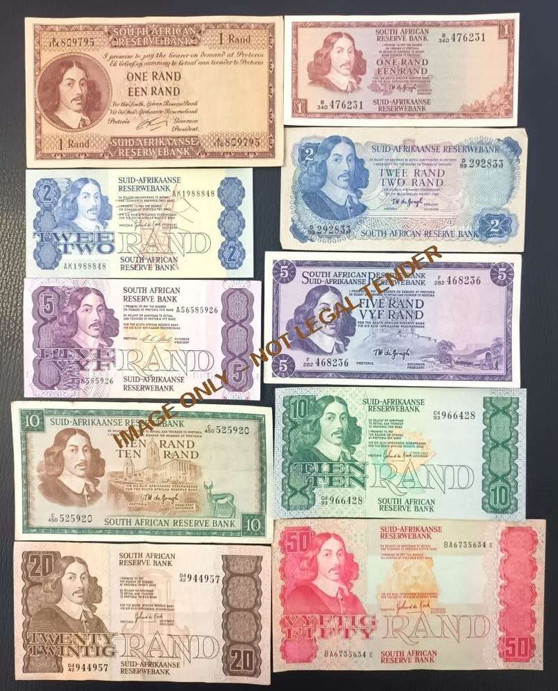 Other South African Bank Notes - SOUTH AFRICAN BANKNOTE COLLECTION X 10 ...