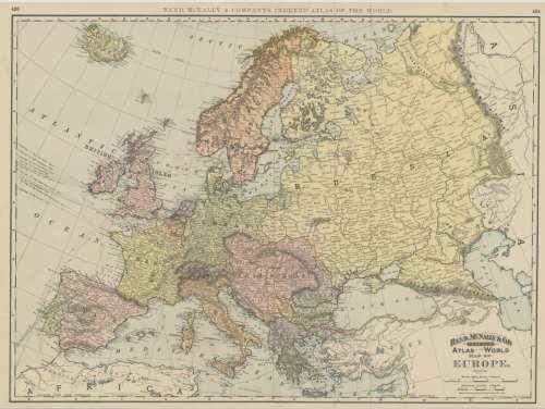 Maps - Rand McNally Map of Europe 1891 Digital Download was listed for ...