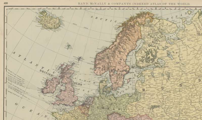 Maps - Rand McNally Map of Europe 1891 Digital Download was listed for ...