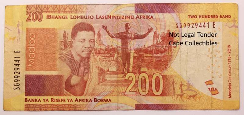 L Kganyago - South Africa 200 Rand Nelson Mandela Centenary 1918-2018 ...