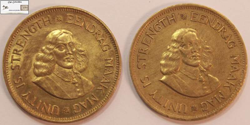 One Cent - South Africa 1 Cent 1961 x 2 (Two Coins) Circulated for sale ...