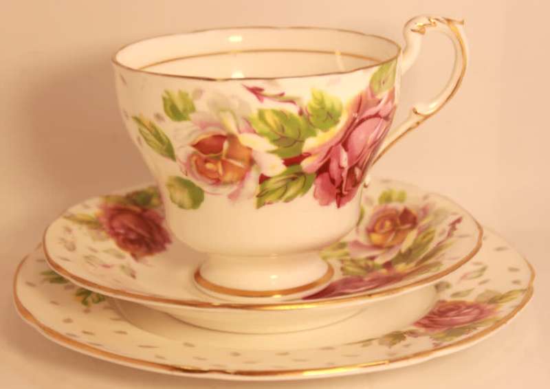English Porcelain - Paragon Golden Emblem (White) Fine Bone China Trio ...