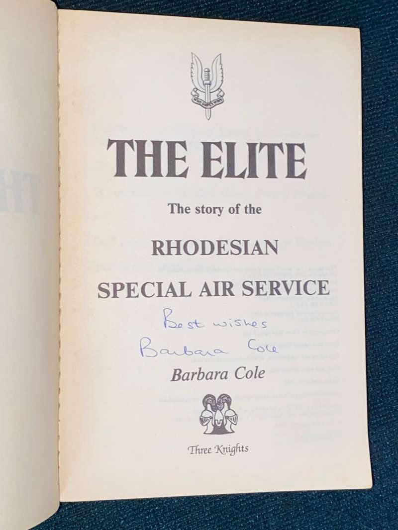 Books - THE ELITE THE STORY OF THE RHODESIAN SPECIAL AIR SERVICE BY ...
