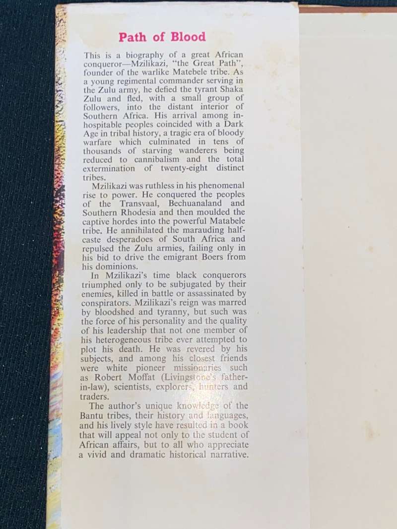 Africana - PATH OF BLOOD BY PETER BECKER for sale in Cape Town (ID ...