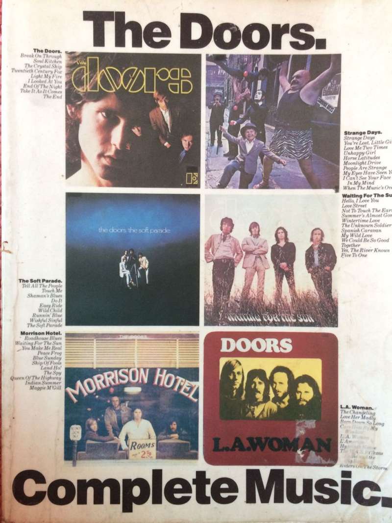 Sheet Music & Song Books - The Doors - Complete Music / Songbook for ...