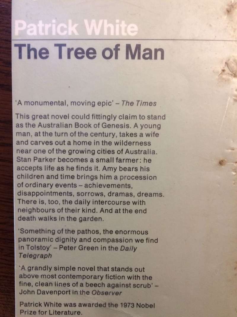 Classic Fiction - The Tree of Man - Patrick White for sale in ...