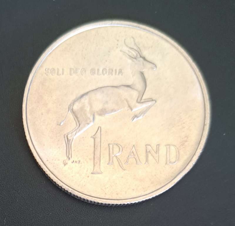 One Rand - UNION OF SOUTH AFRICA R1 COIN ** SILVER COIN** 1966** was ...