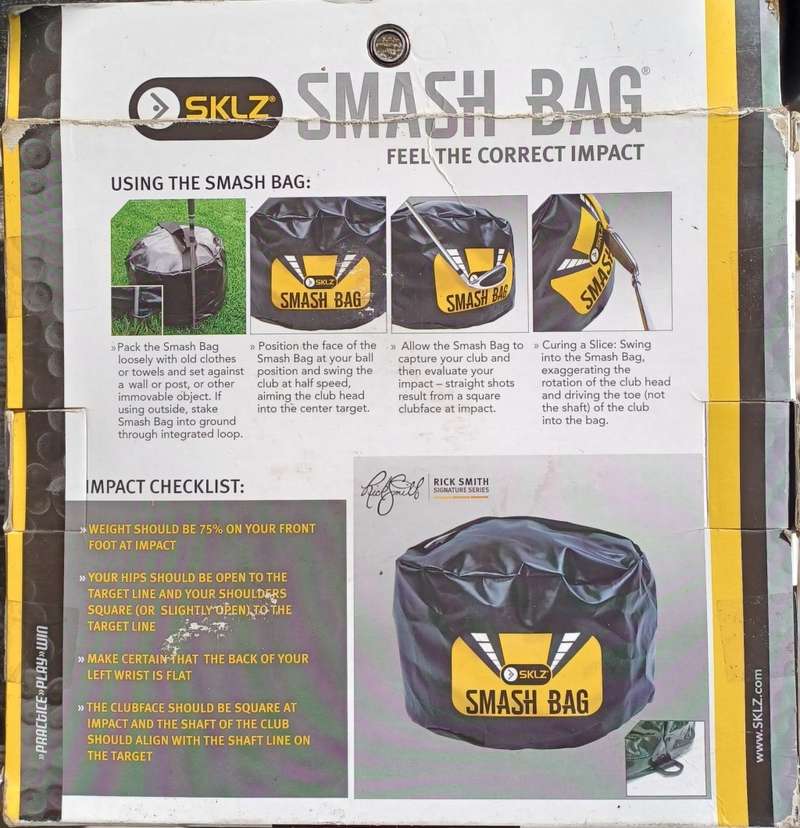 Training Aids - SKLZ Smash Bag Golf Swing Trainer Black (never opened ...