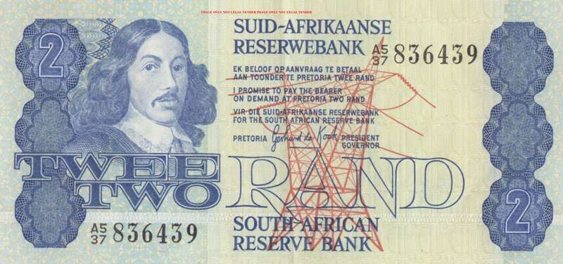 GPC de Kock - GPC DE KOCK R2 NOTE SOUTH AFRICA A537 836439 SET038 was ...