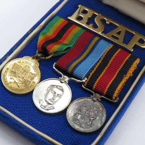 Other Medals - Set of BSAP Police Reserve long service medal set ...