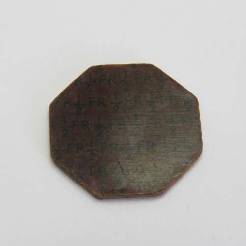 Tokens - WW2 Great Britain 1/2 Franc NAAFI token 1944 - For use in ...