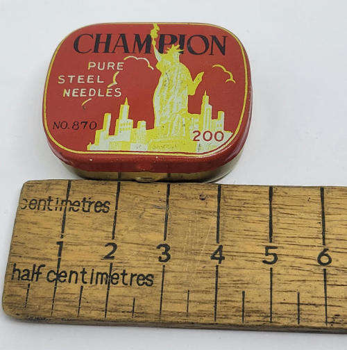 Other Antiques & Collectables - Vintage Champion gramophone needles tin ...