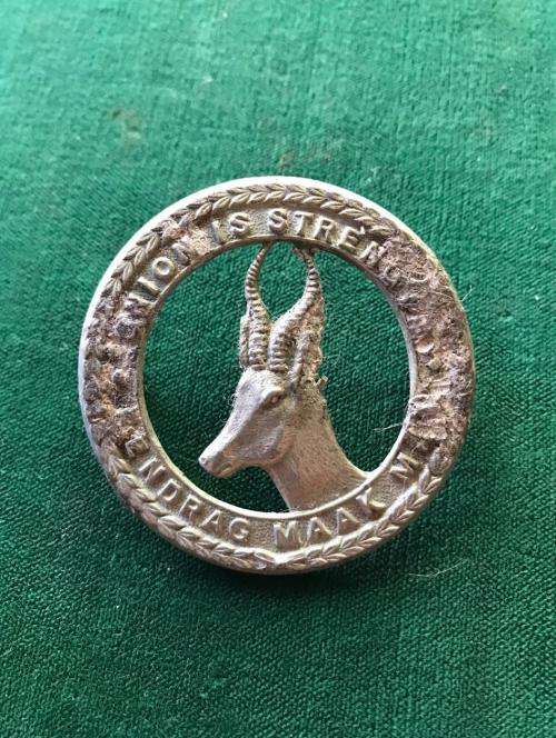 South African Army - GENERAL SERVICE CORPS CAP BADGE-LARGE(WHITE METAL ...