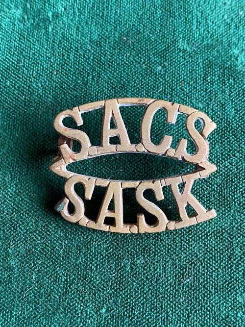 South African Army - SA CORPS OF SIGNALS BRASS SHOULDER TITLE-WORN 1930 ...