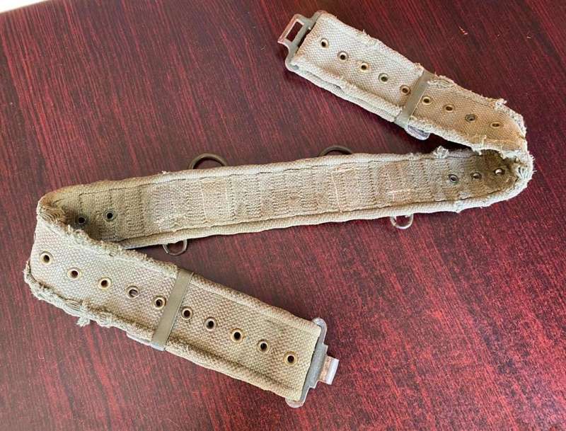 Belts & Buckles - RHODESIAN PATTERN 61 WEBBING BELT COMBAT USED-LOTS OF ...