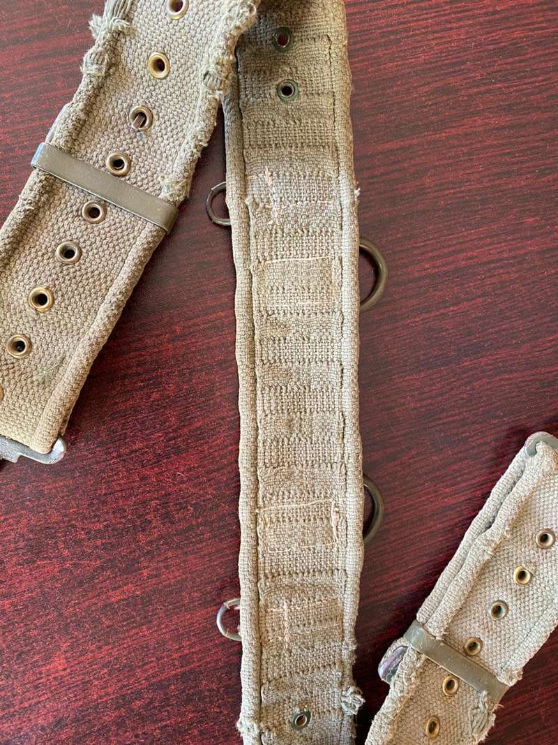 Belts & Buckles - RHODESIAN PATTERN 61 WEBBING BELT COMBAT USED-LOTS OF ...