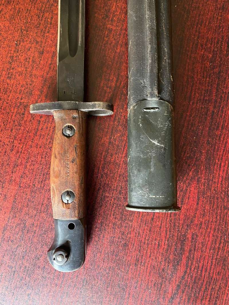 Bayonets - AUSTRAILIAN MADE 1907 BAYONET WITH THE MA(LITHGOW SMALL ARMS ...