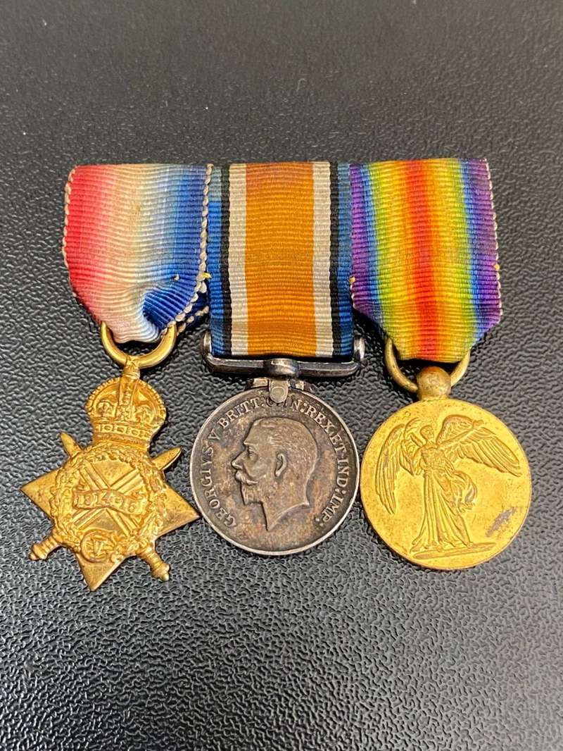 World War 1 - AUTHENTIC WW1 MEDAL TRIO-THE WAR MEDAL IS SILVER for sale ...