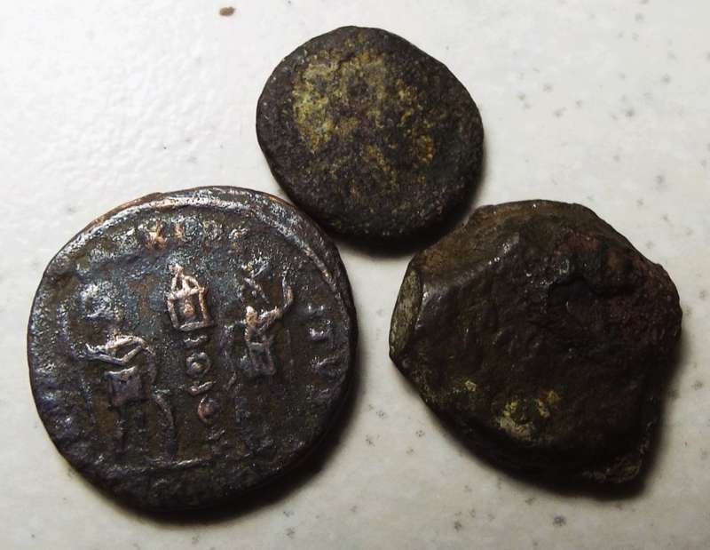 Ancient & Shipwreck - RARE Ancient Roman Coins x 3 ,,,2000 year old ...