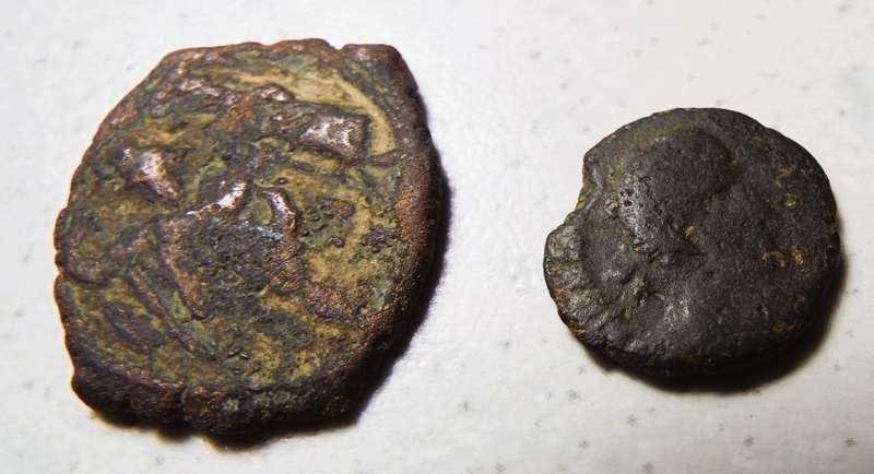 Ancient & Shipwreck - RARE Ancient Roman Coins x 2 ,,,2000 year old ...