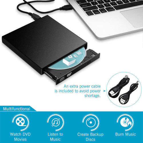 DVD Drives & Writers - USB 2.0 External DVD CD RW Drive Burner Writer ...