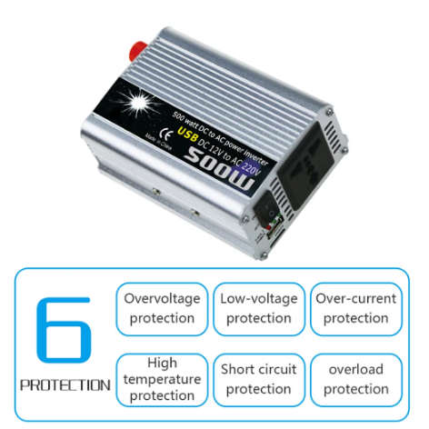 Inverters - 500 Watts 12v DC to 220v AC Inverter 500W 12V was listed ...