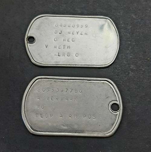 Kit - ** Border War: 1980s SADF ID Tags / Dog Tags [Named] (x 2).** for ...